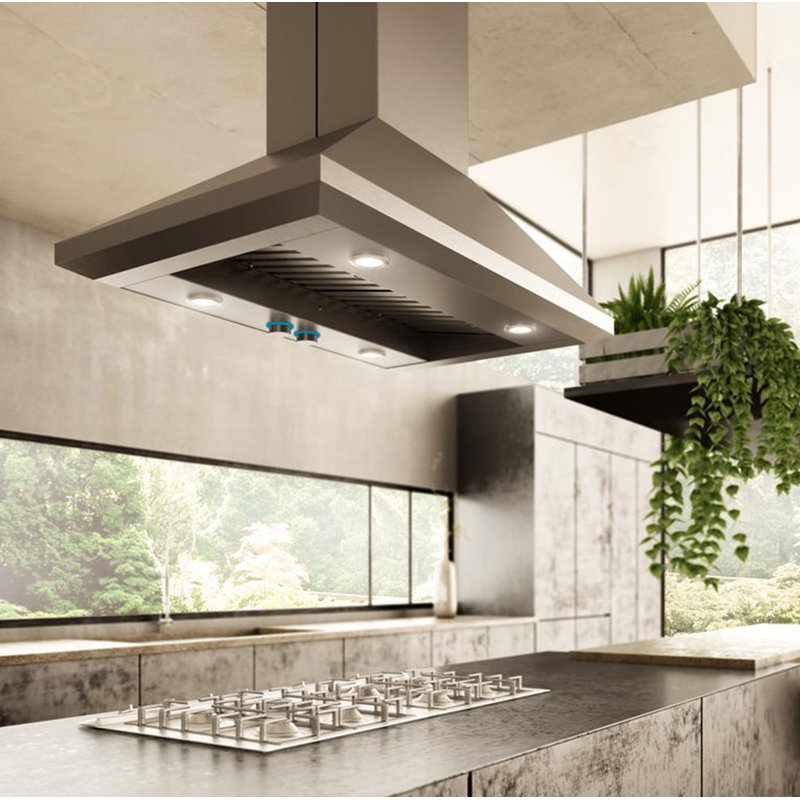Elica 36 1200 CFM Ducted Island Range Hood Wayfair